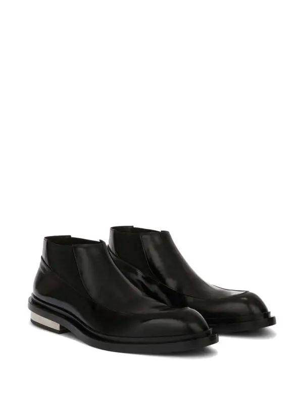 JIL SANDER Metal-detail Leather Boots