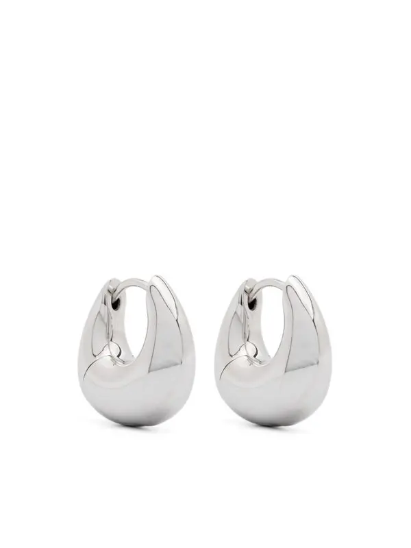 Tom Wood Small Bao Hoop Earrings - Silver
