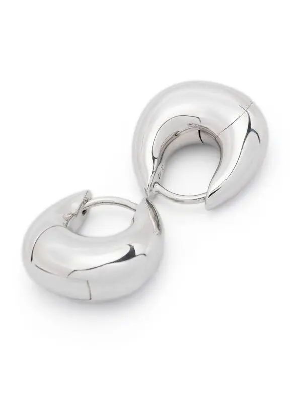 Tom Wood Small Bao Hoop Earrings - Silver