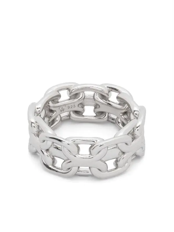 Tom Wood Chain Link Ring - Silver