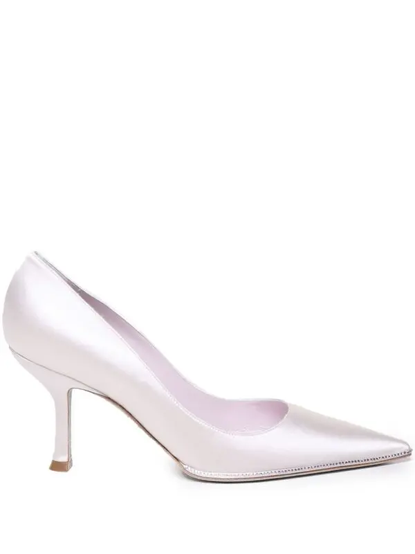 Rene Caovilla 50mm Satin Pumps