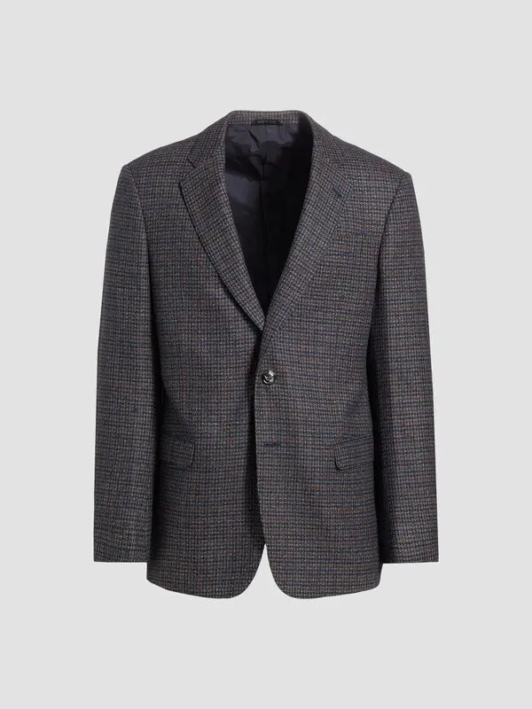 Giorgio Armani Check Wool & Cashmere Jacket