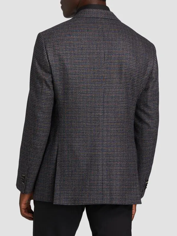 Giorgio Armani Check Wool & Cashmere Jacket