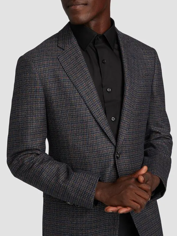 Giorgio Armani Check Wool & Cashmere Jacket