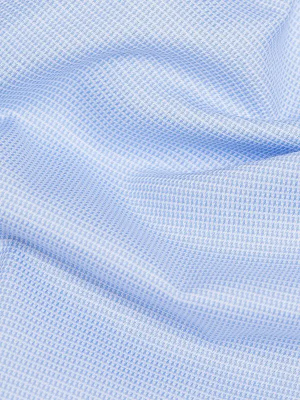 Giorgio Armani Slim Poplin Button-up Shirt - Blue
