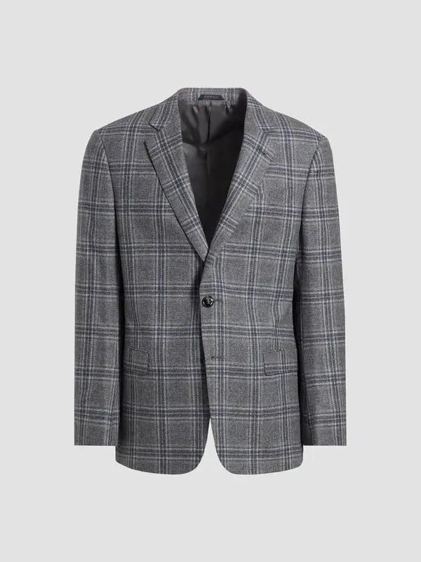 Giorgio Armani Plaid Wool & Cashmere Jacket