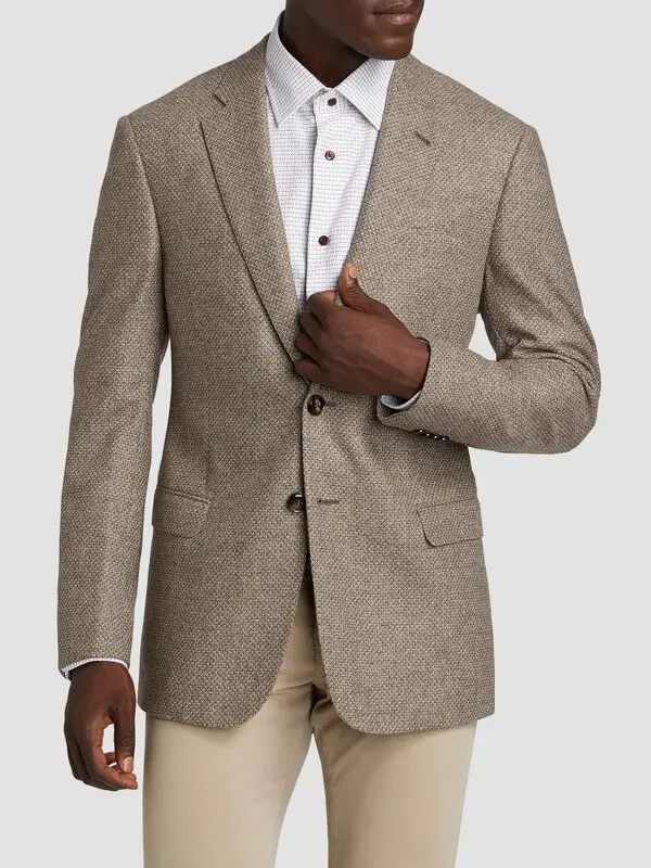 Giorgio Armani Textured Wool & Cashmere Jacket