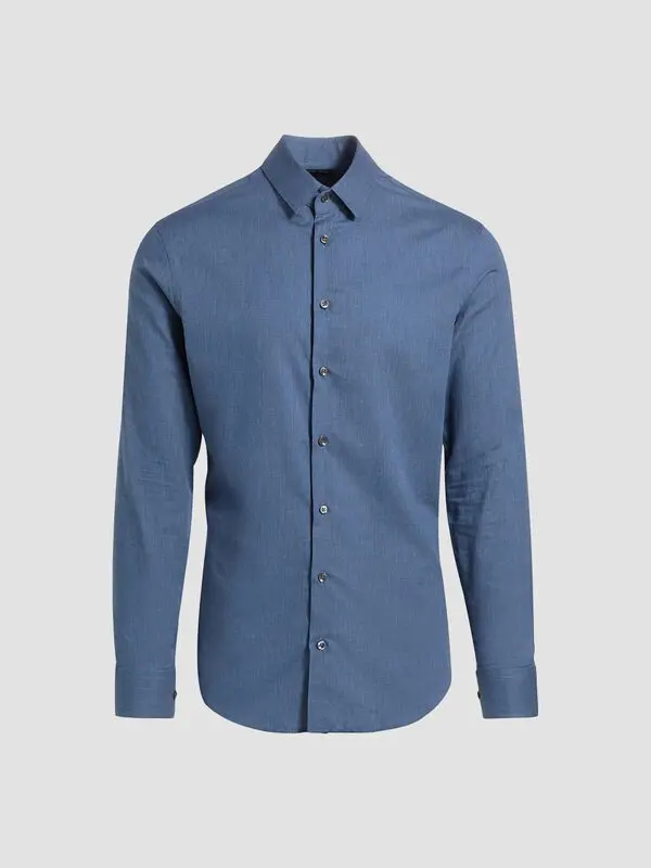 Giorgio Armani Woven Cotton Button-up Shirt