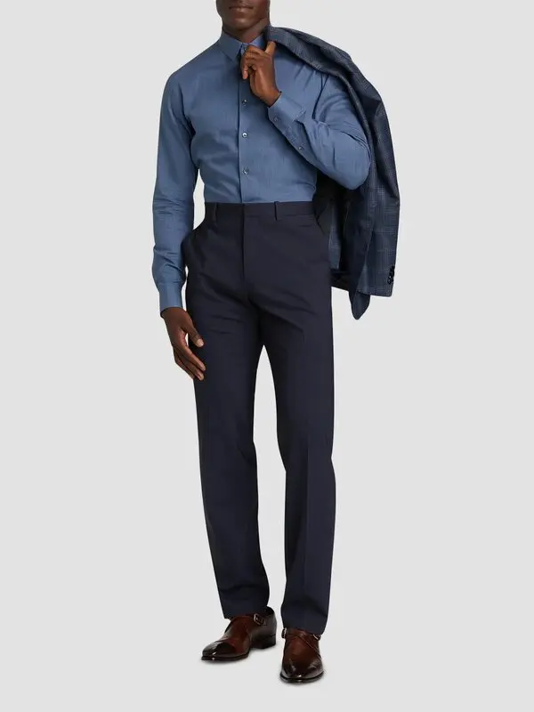 Giorgio Armani Woven Cotton Button-up Shirt