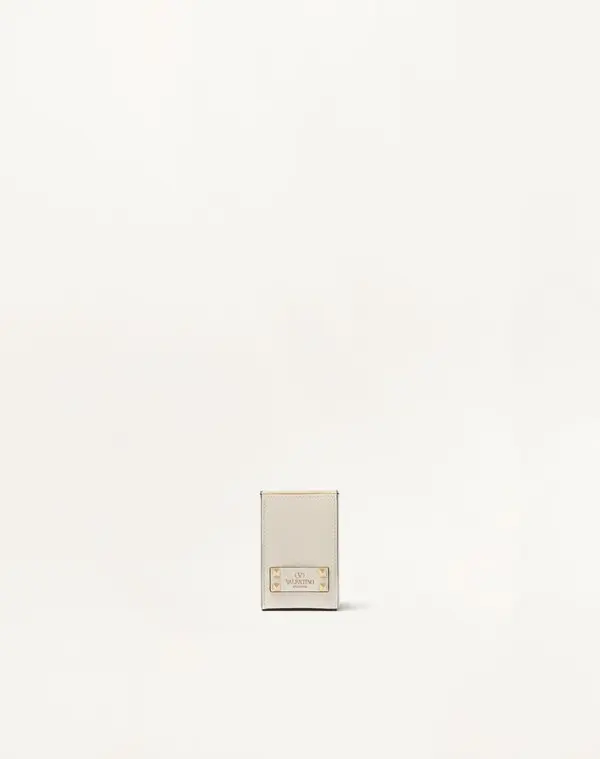 Valentino Garavani Perfume Holder For 100 Ml Perfume In Calfskin With Metal Studs - Ivory