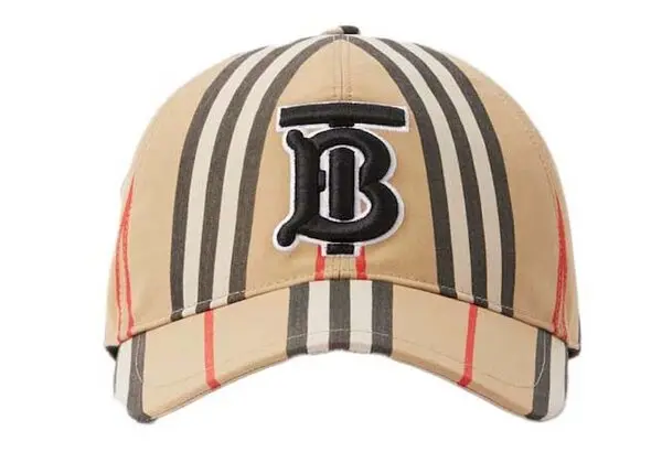 Burberry Vintage Check Cotton Baseball Cap - Beige