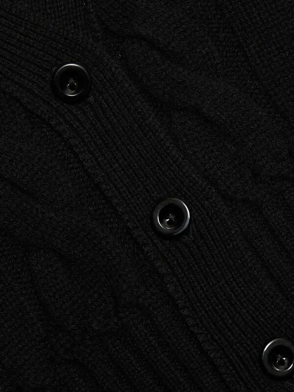 TOCCIN Lucie Wool-cashmere Cable-knit Cardigan