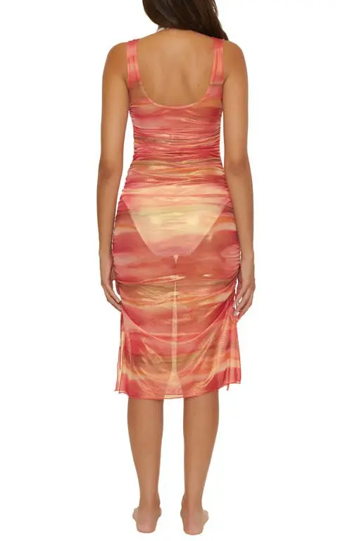 BECCA By Rebecca Virtue Solar Energy Side Tie Midi Cover-up Dress