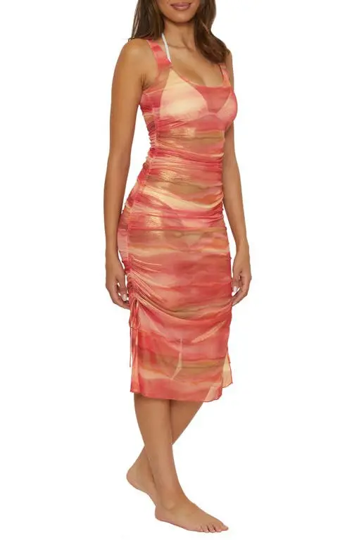 BECCA By Rebecca Virtue Solar Energy Side Tie Midi Cover-up Dress