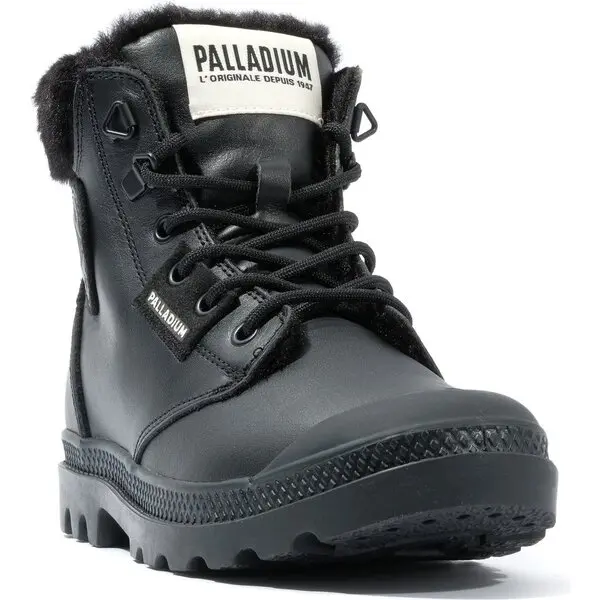 PALLADIUM Pampa Hi Faux Fur Lined Boots - Black