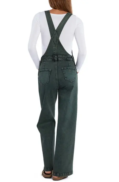 WASH LAB DENIM Harriet Denim Overalls - Herb Green