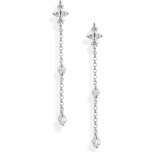 Bony Levy Getty Diamond Drop Earrings - 18k White Gold
