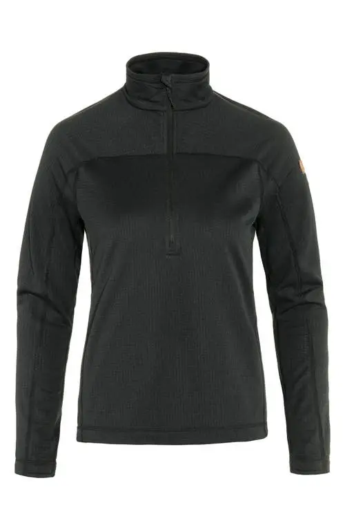 Fjallraven Abisko Lite Fleece Half Zip - Black