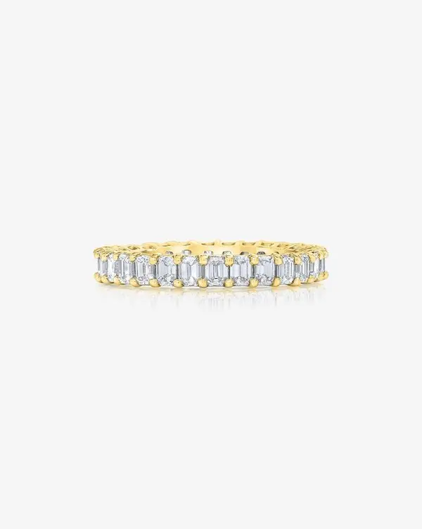 Ring Concierge Diamond And Emerald Eternity Band - One-color