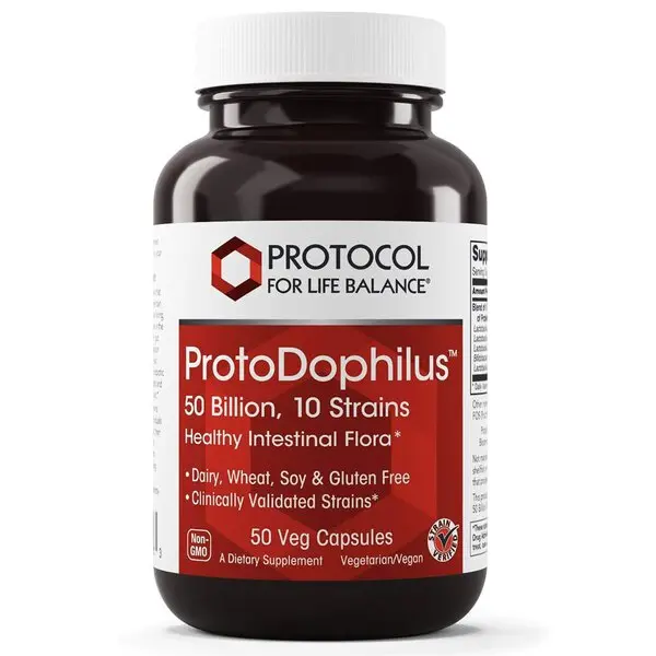 PROTOCOL FOR LIFE BALANCE Protocol Protodophilus: 50 Billion 10 Strains 50 Capsules - One-color