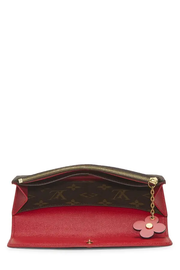 LOUIS VUITTON Monogram Canvas Bloom Flower Emilie Wallet