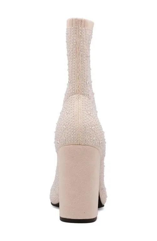 Mia Magdalena Pointed Toe Bootie - Off White