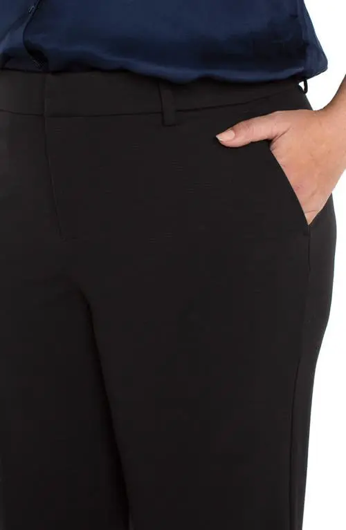 LIVERPOOL Kelsey Wide Leg Knit Trousers - Black