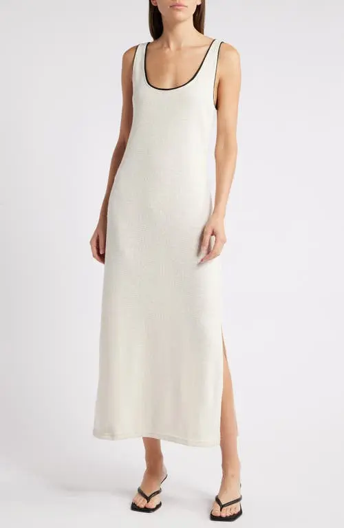 Mango Matildo Knit Maxi Dress In Ecru - 44% Off | Editorialist