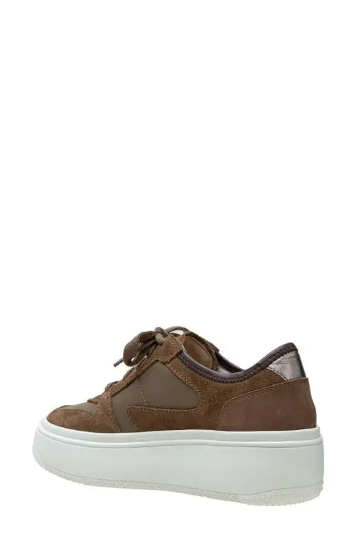 Linea Paolo Gains Platform Sneakers - Dark Olive