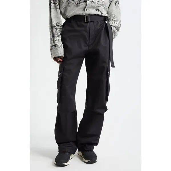 Jacquemus Le Cargo Cotton & Linen Pants - Black