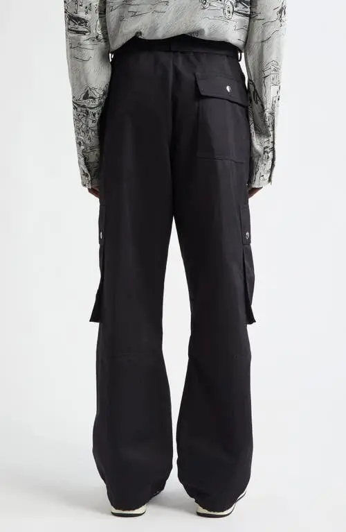 Jacquemus Le Cargo Cotton & Linen Pants - Black