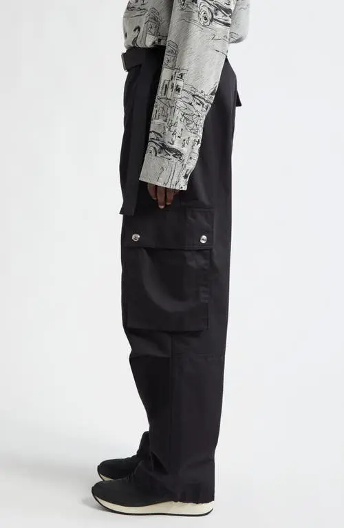 Jacquemus Le Cargo Cotton & Linen Pants - Black
