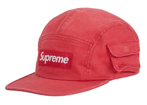 Supreme Snap Pocket Camp Cap - Red