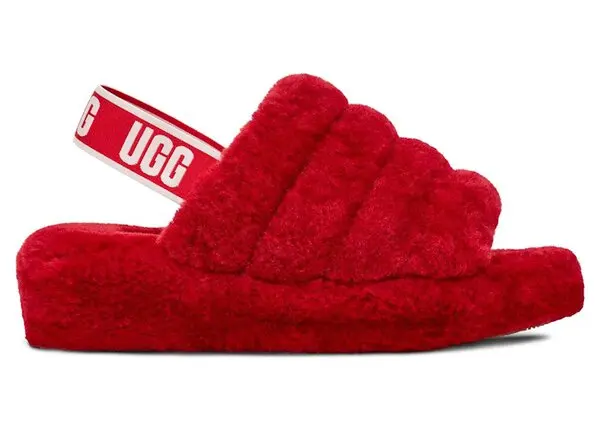 UGG Fluff Yeah Slide - Ribbon Red