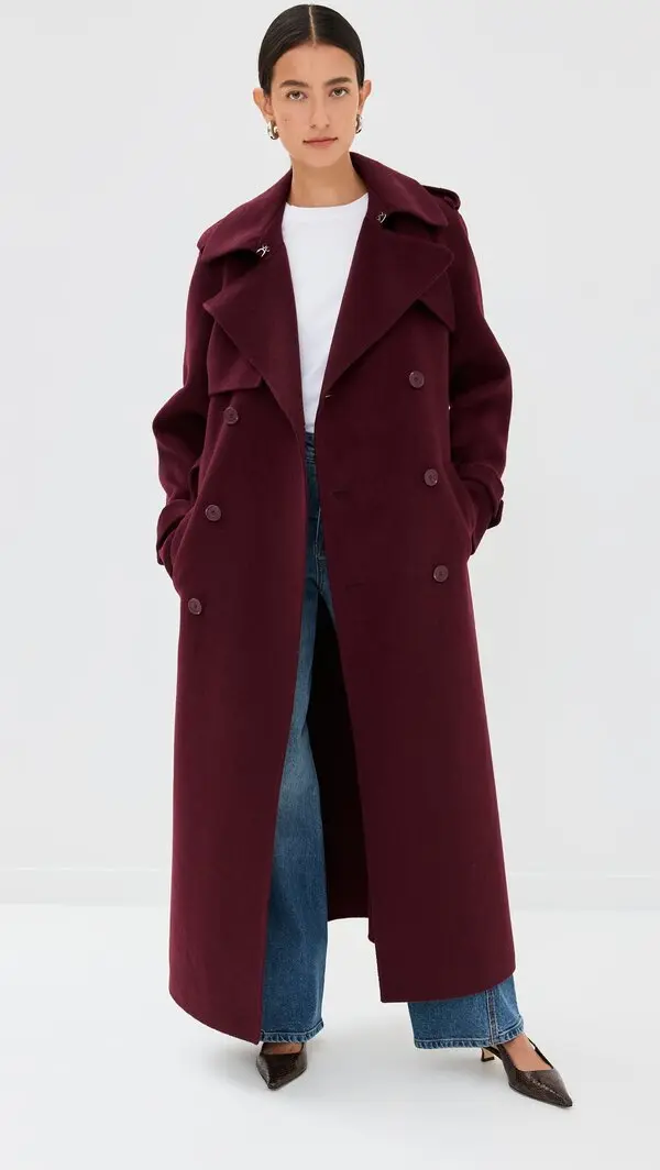 Simkhai Rumi Belted Long Coat