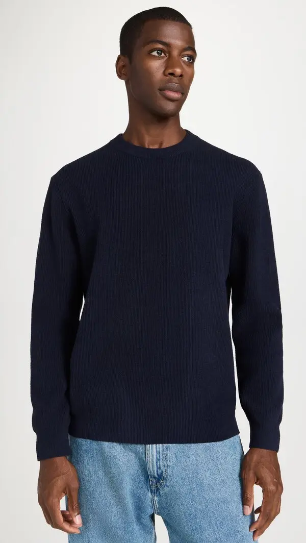 Nn07 Danny Lightweight Sweater - Navy Blue