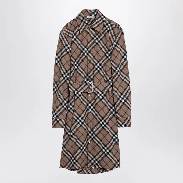 burberry midi dress Burberry Beige Cotton Casual Dress