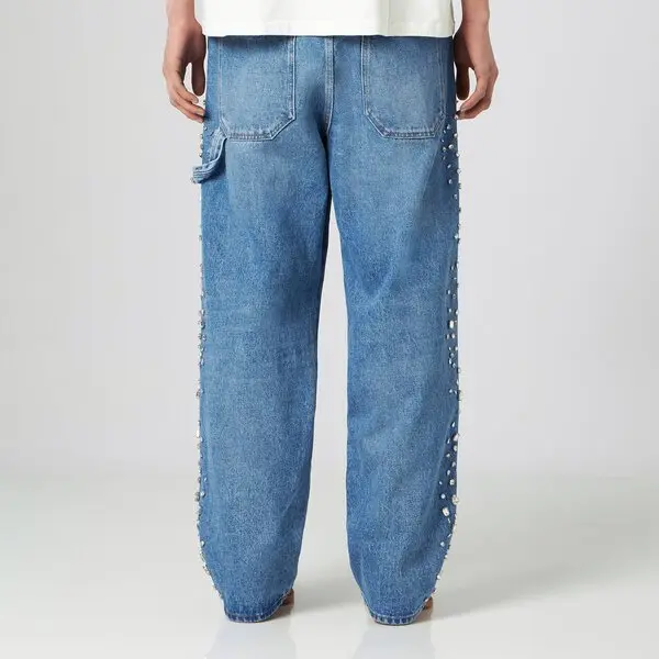 1989 STUDIO Crystal-embellished Denim Pants