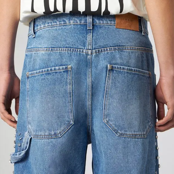 1989 STUDIO Crystal-embellished Denim Pants