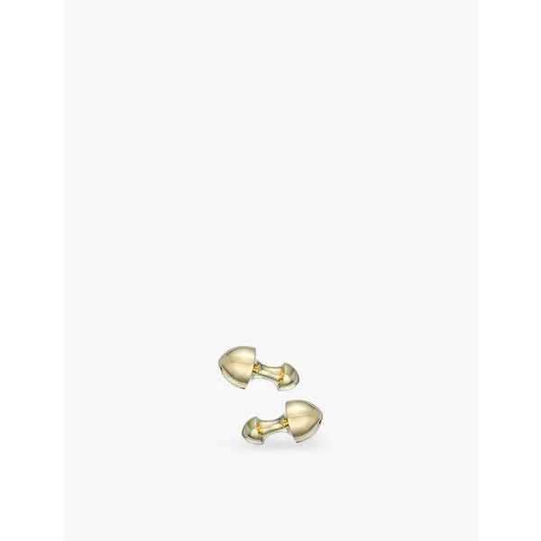 LA MAISON COUTURE Biiju Bullet 18ct Yellow -plated Sterling Silver Cufflinks