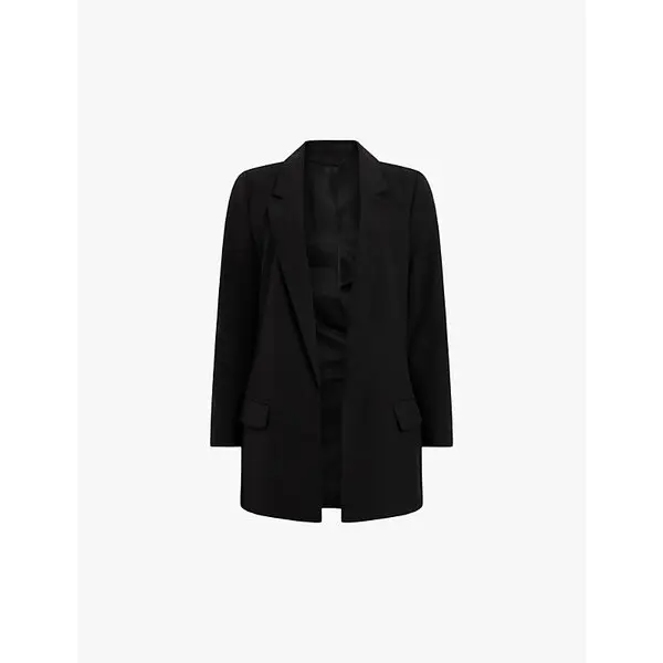 ALLSAINTS Aleida Tri Regular-fit Stretch-woven Blazer - Black