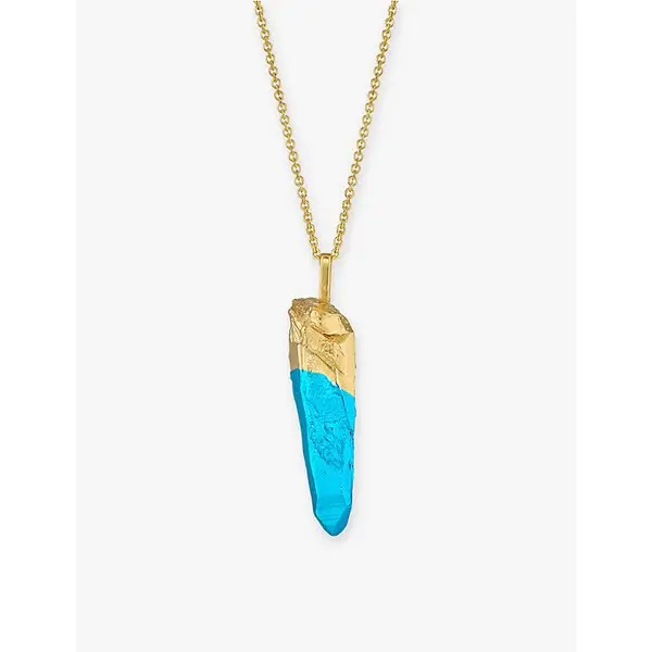 LA MAISON COUTURE The Rock Hound Alchemy Wand Pendant Necklace - Blue
