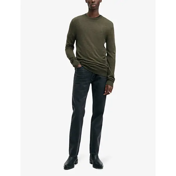ALLSAINTS Mode Merino Marl-pattern Wool Crew Jumper - Marley Green