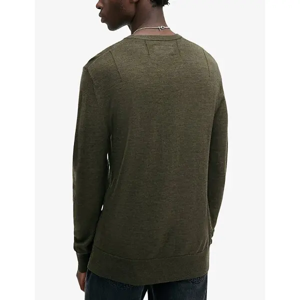 ALLSAINTS Mode Merino Marl-pattern Wool Crew Jumper - Marley Green