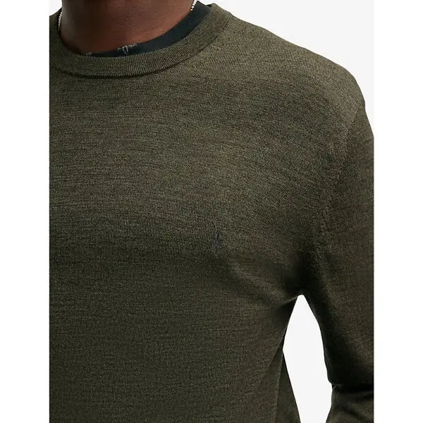 ALLSAINTS Mode Merino Marl-pattern Wool Crew Jumper - Marley Green