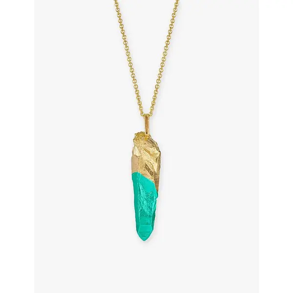 LA MAISON COUTURE The Rock Hound Alchemy Wand Pendant Necklace - Green