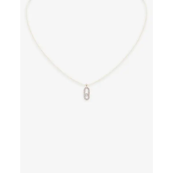 Messika Cares Diamond Cord Necklace - Pink Gold