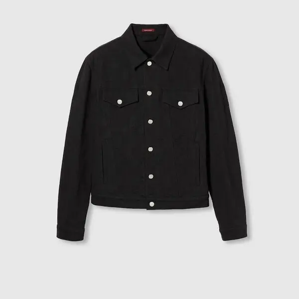Gucci Gg Denim Jacquard Jacket