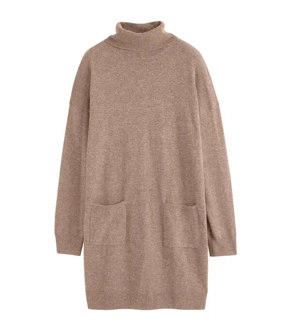 Chinti & Parker Wool-cashmere Rollneck Sweater Dress