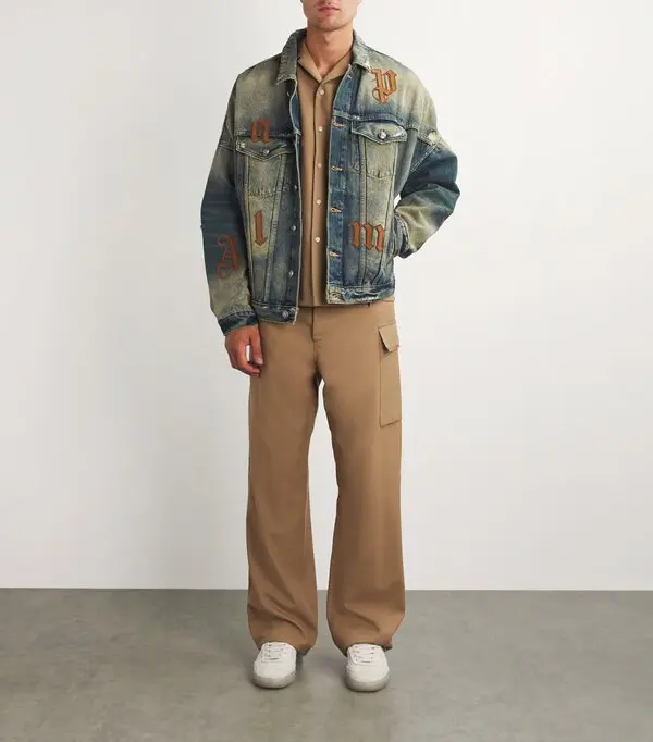 Palm Angels Logo Patch Denim Jacket